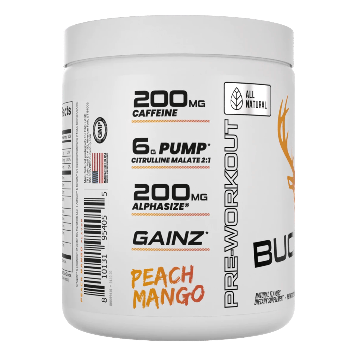 Bucked Up Natural Pre-Workout | Clean Everyday Energy Supplement ...