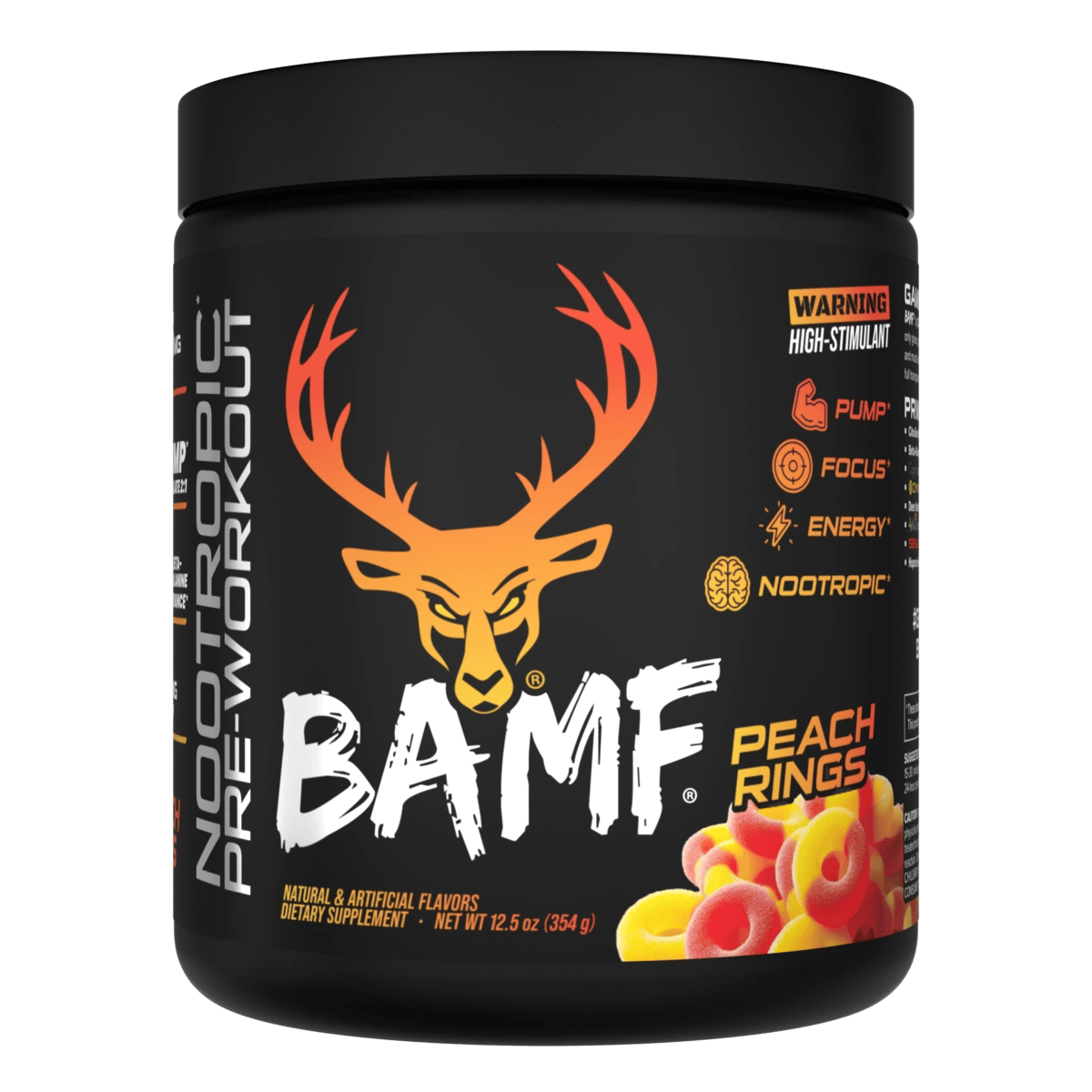 Peach Rings Nootropic Pre-Workout | BAMF by Bucked Up - Bucked Up