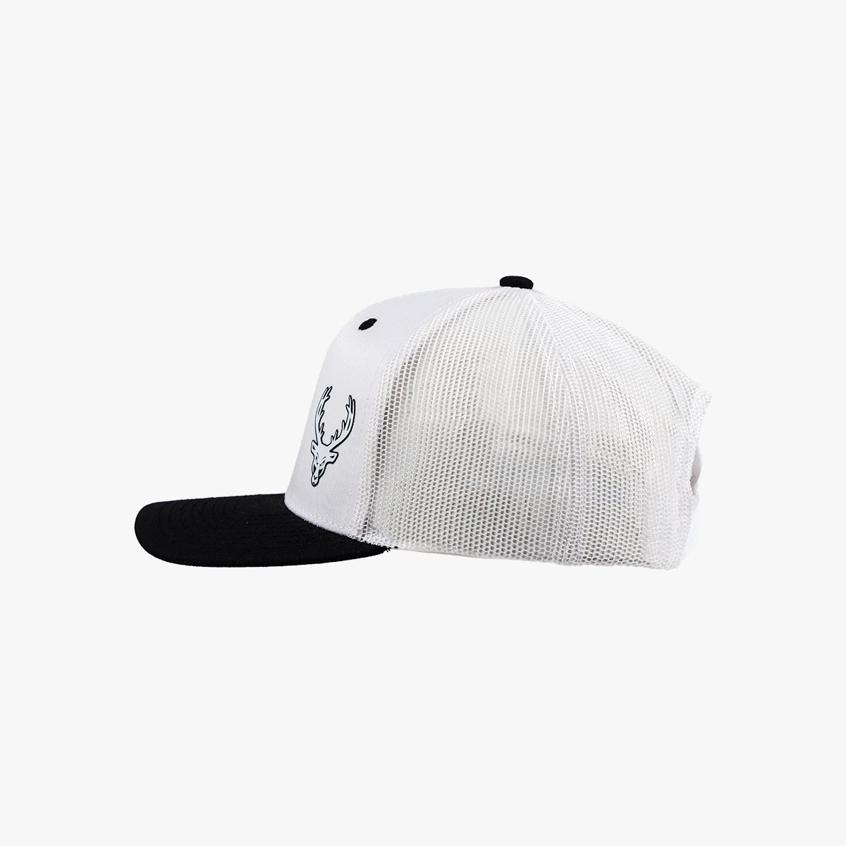 Basic Trucker Hat | Lightweight & Breathable Mesh Cap | Black-White ...