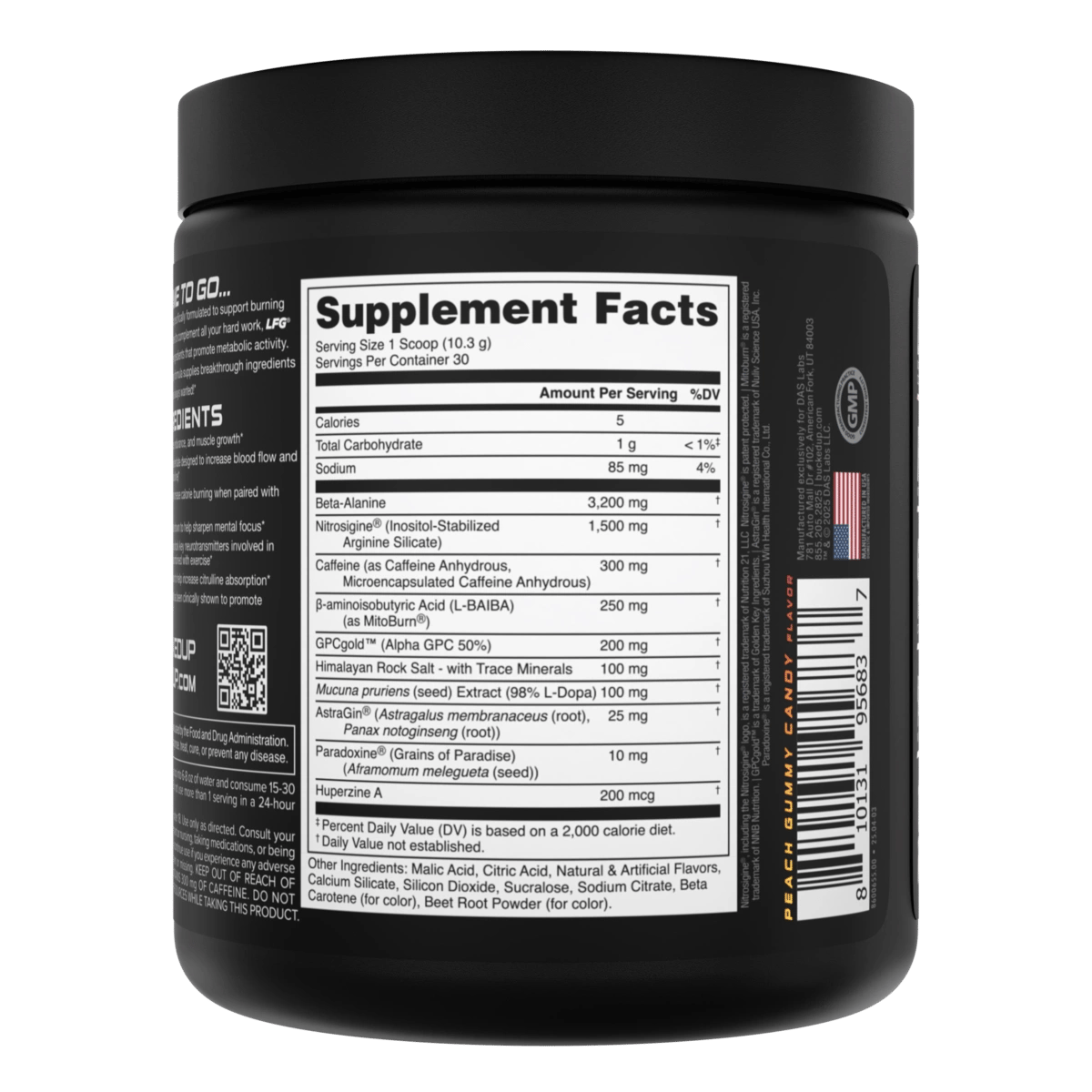 Peach Rings Thermogenic Pre-Workout | LFG by Bucked Up - Bucked Up
