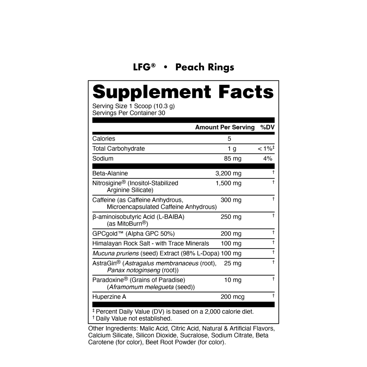 Peach Rings Thermogenic Pre-Workout | LFG by Bucked Up - Bucked Up