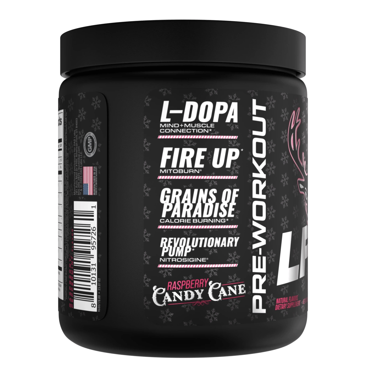 LFG Raspberry Candy Cane – Thermogenic Holiday Pre-Workout | Bucked Up ...