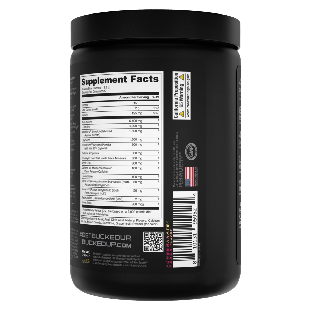 Mother Bucker® Pre-Workout Peach Pom – Extreme 400 mg Energy | Bucked ...