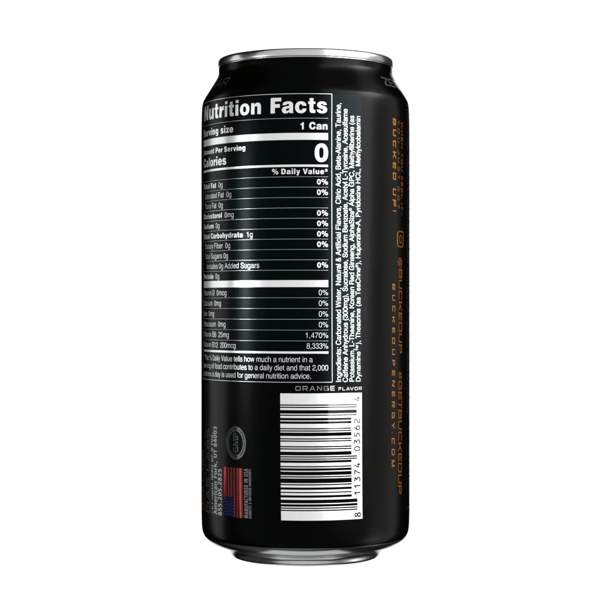 Bucked Up Energy (1 Case / 12 Cans) - Bucked Up