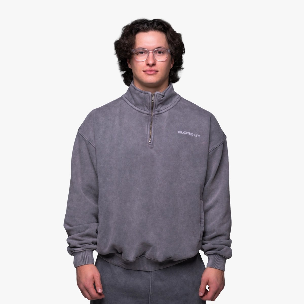 Off Duty Half Zip | Vintage-Wash Heavyweight Quarter Zip | Bucked Up ...