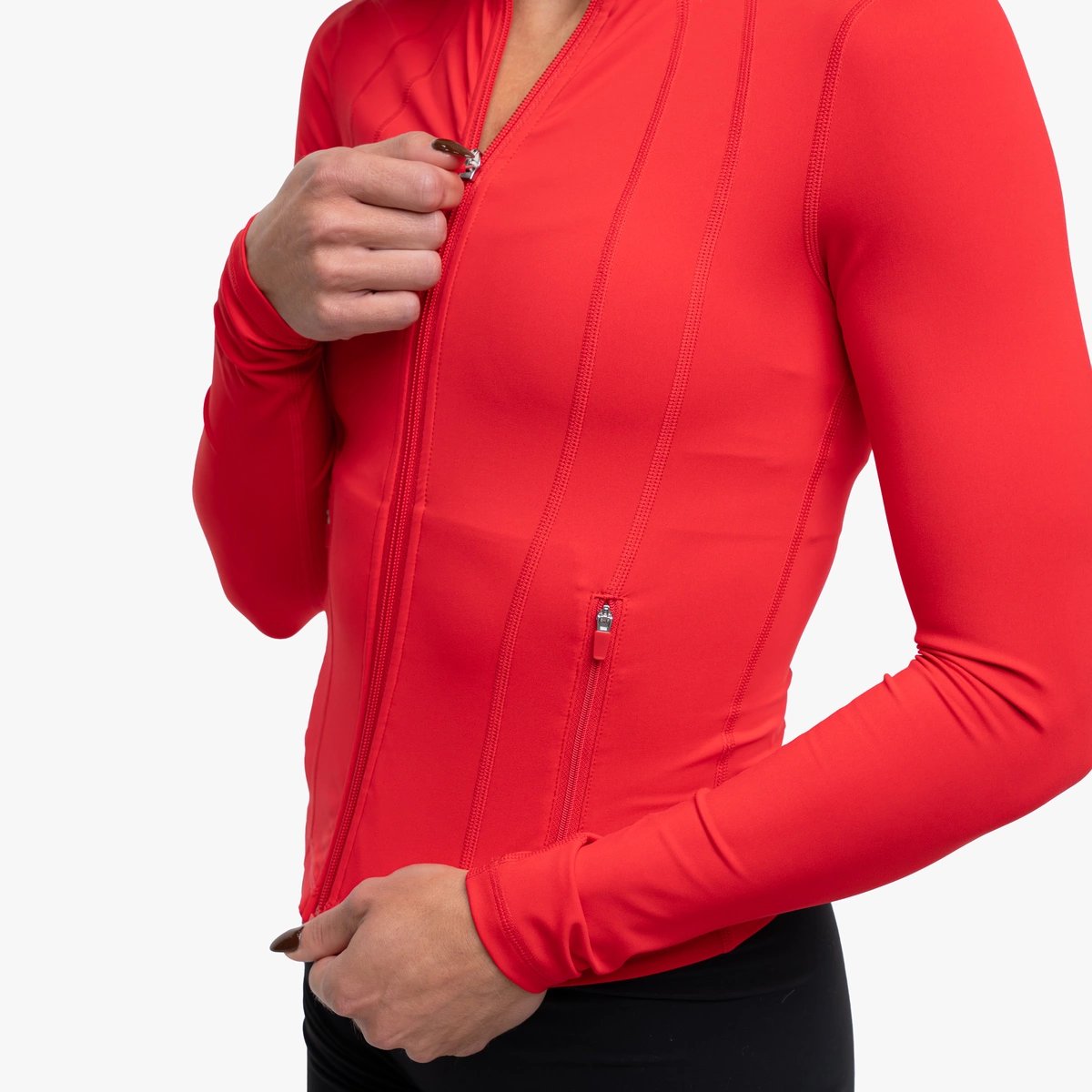 Women's Full Zip Workout Jacket - Bucked Up