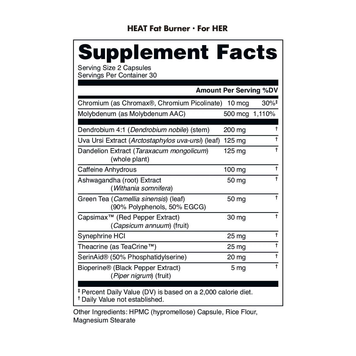 HEAT Fat Burner Capsules - Bucked Up