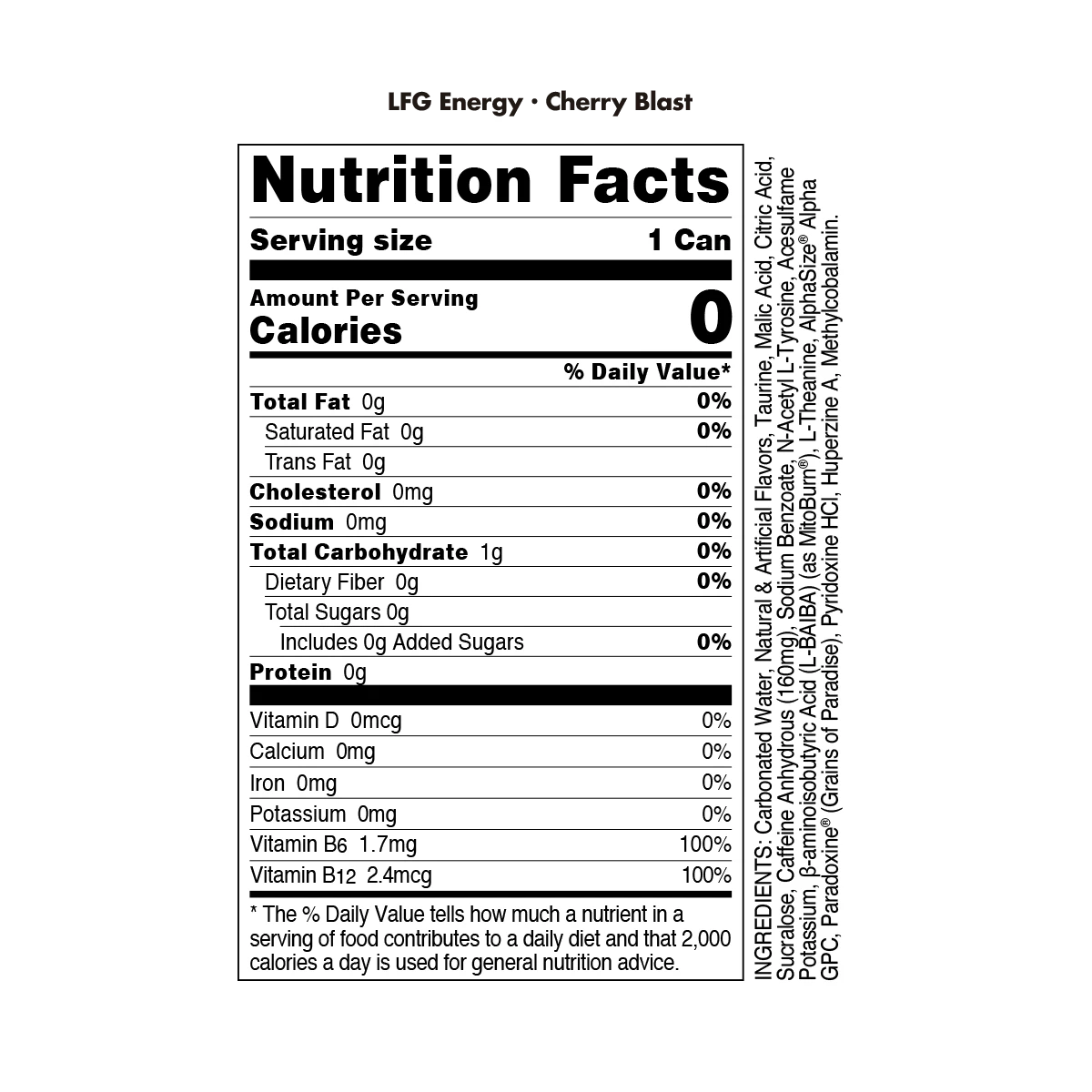 LFG Energy (1 Case / 12 Cans) - Bucked Up