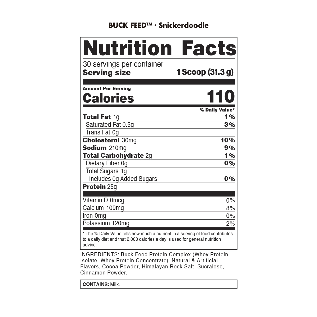 Buck Feed Original Protein - Bucked Up