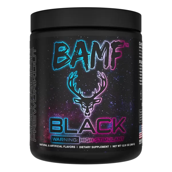 BAMF BLACK - High Stimulant Nootropic Pre-Workout - Bucked Up