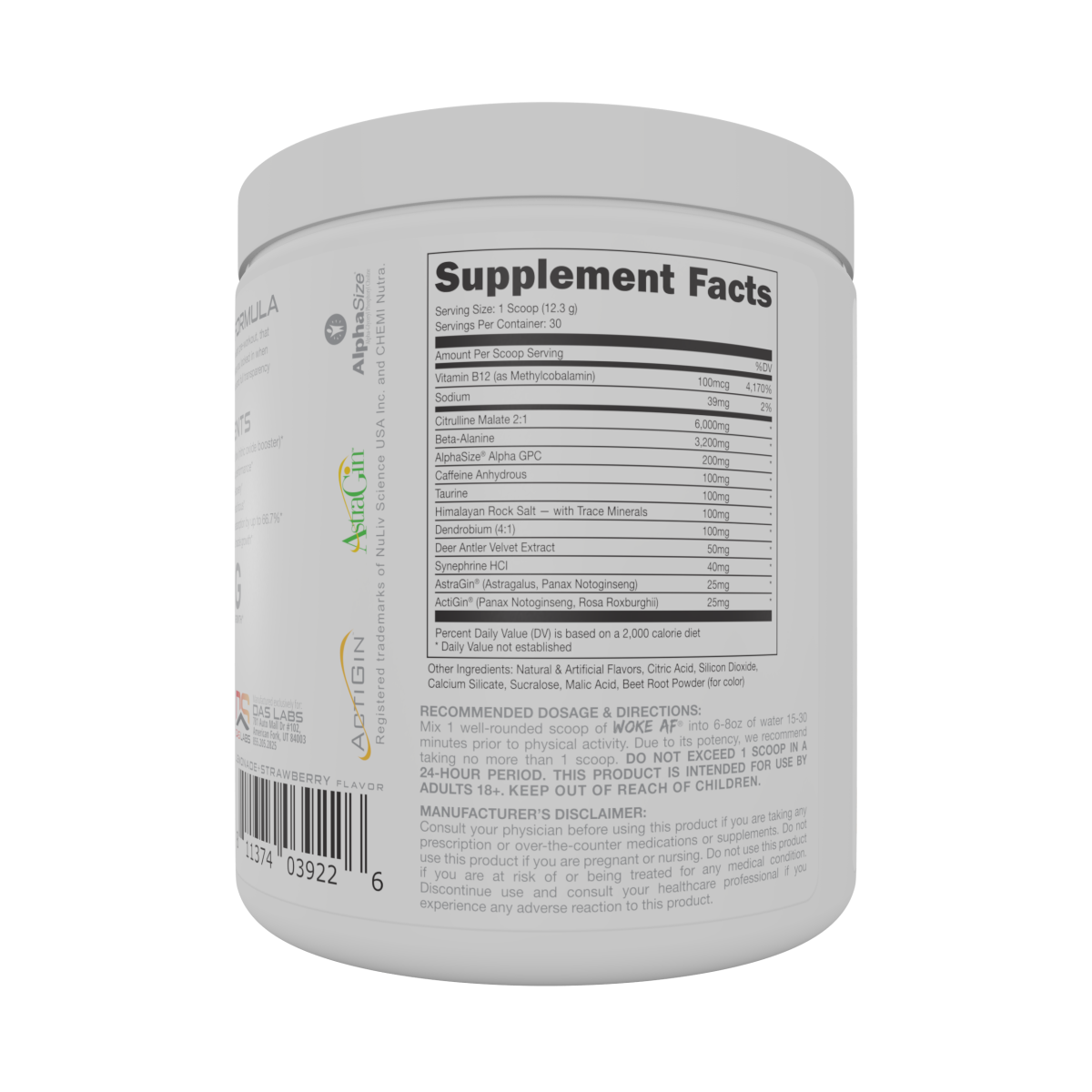 WOKE AF Pre-Workout - 100 Series - Bucked Up