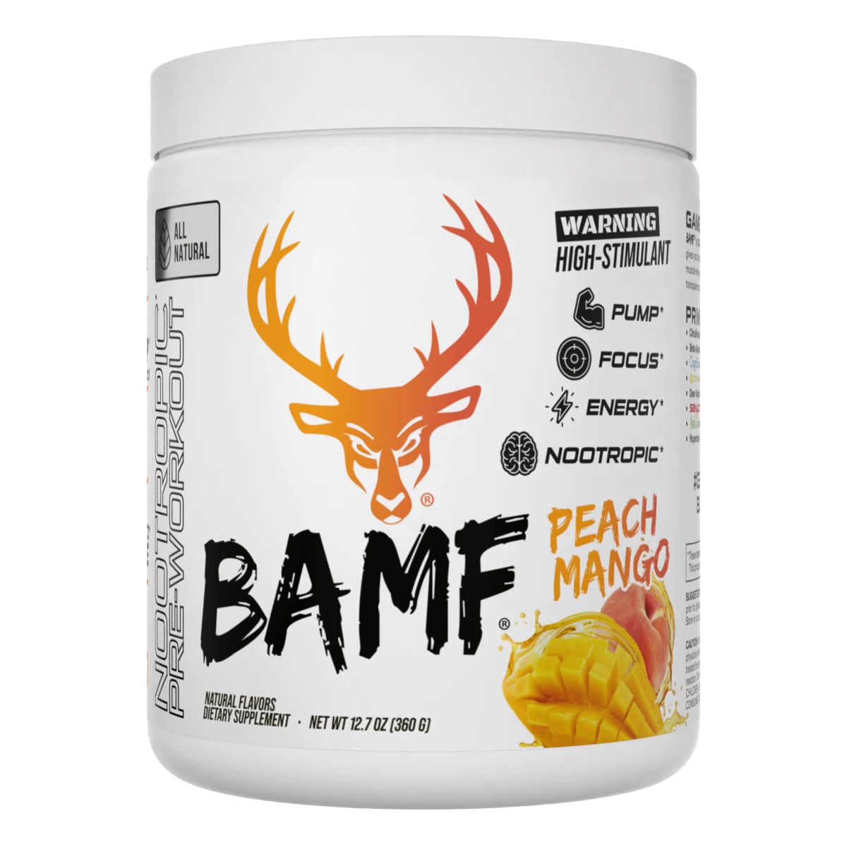 BAMF All Natural Pre-Workout - Superior Focus & Energy - Bucked Up