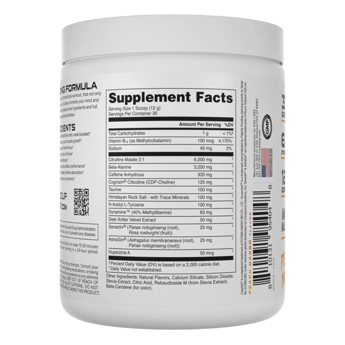 BAMF All Natural Pre-Workout - Superior Focus & Energy - Bucked Up