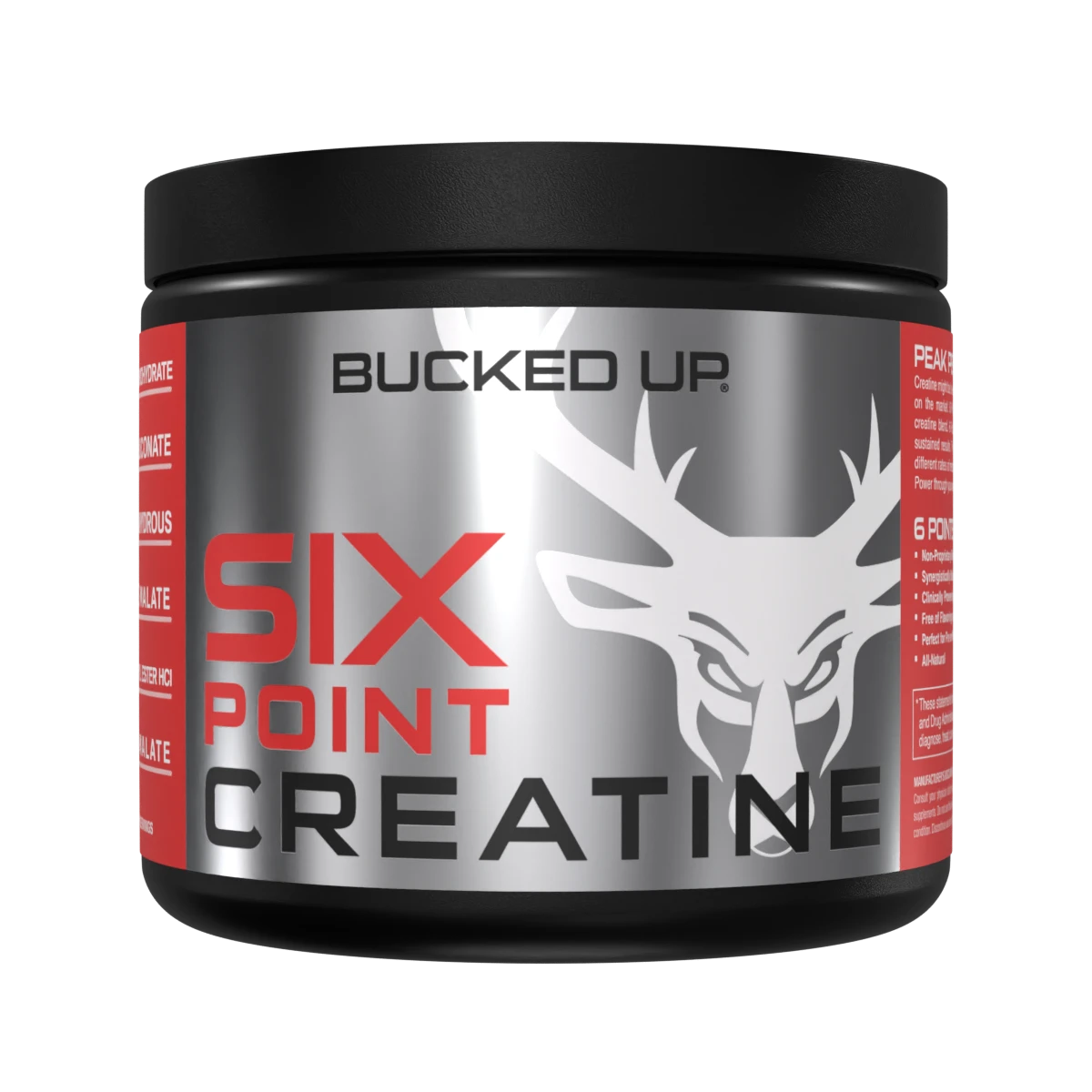 Six Point Creatine | Creatine Anhydrous, Gluconate, and More - Bucked Up
