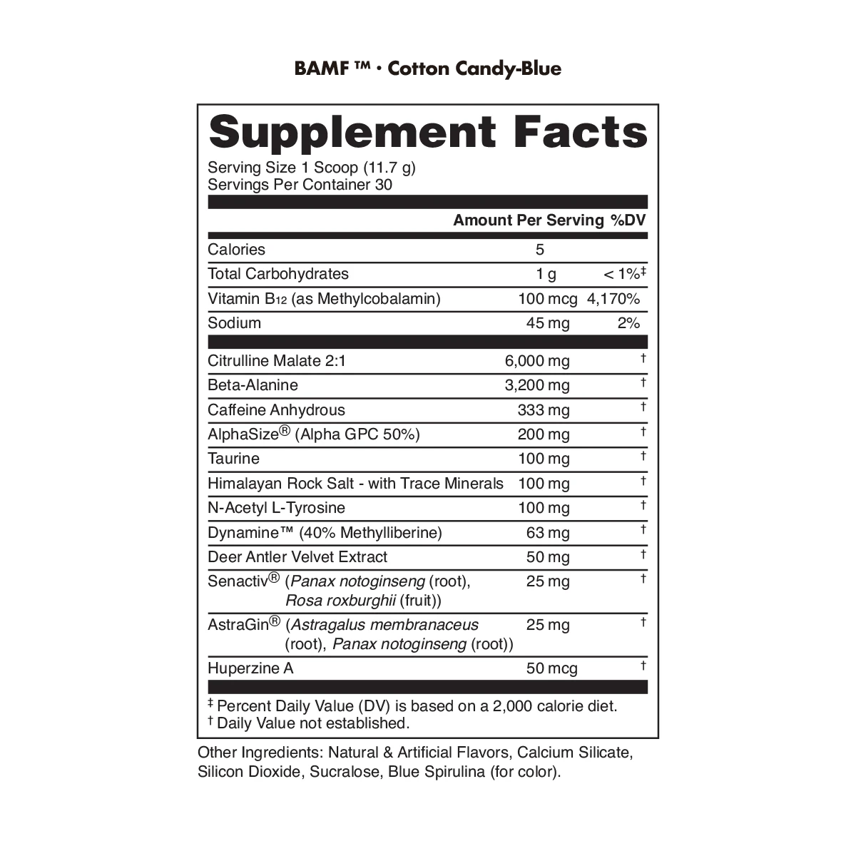 BAMF High Stimulant Nootropic Pre-Workout - Bucked Up