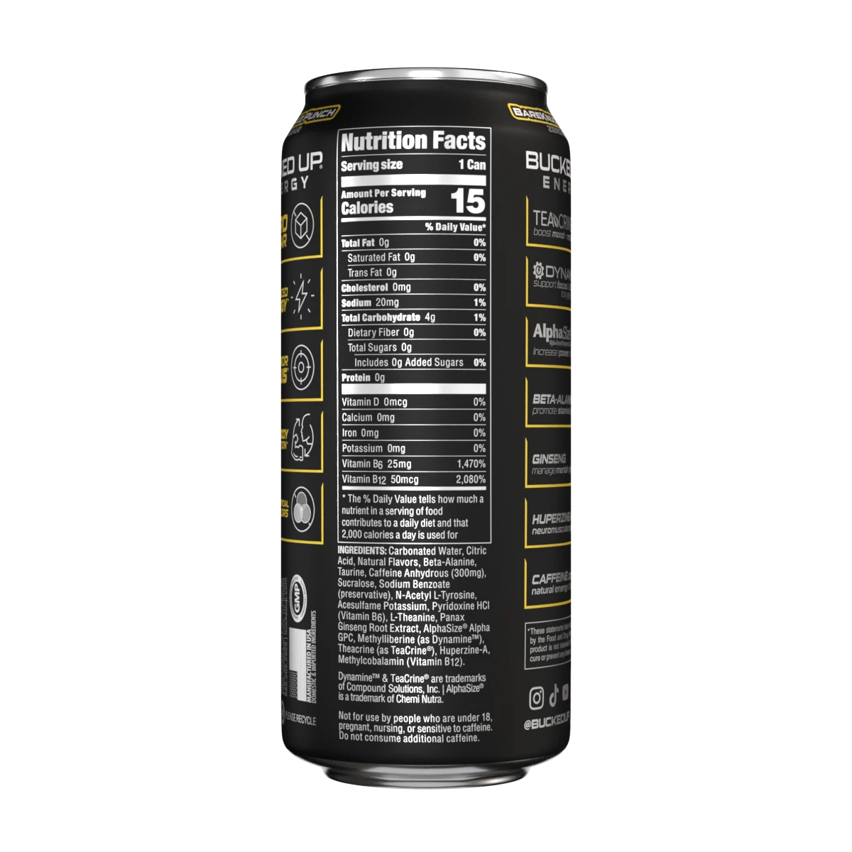 Bucked Up Energy (1 Case / 12 Cans) - Bucked Up