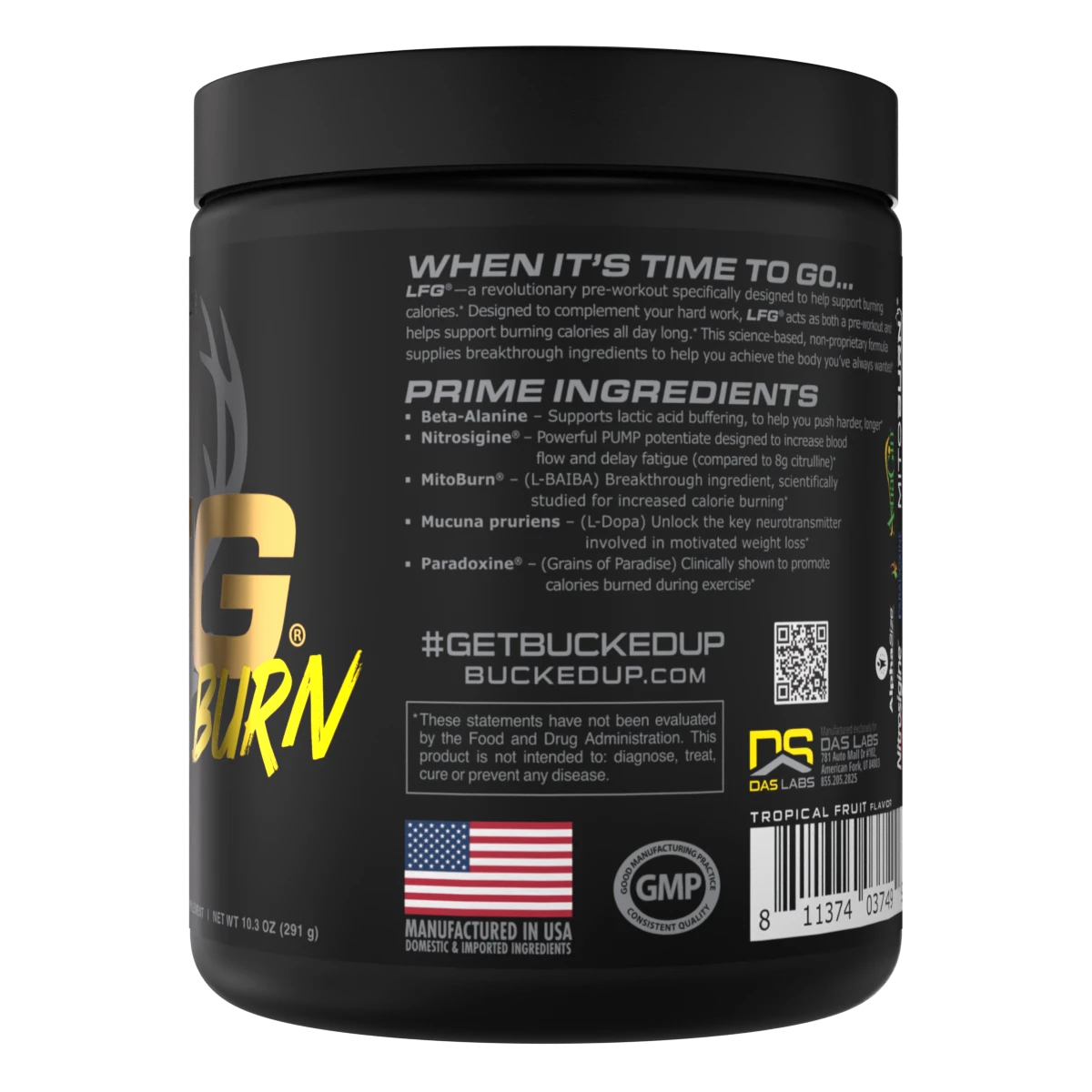LFG Burn | Best Thermogenic Pre Workout for Weight Loss - Bucked Up