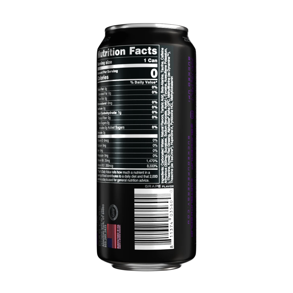 Bucked Up Energy (1 Case / 12 Cans) - Bucked Up