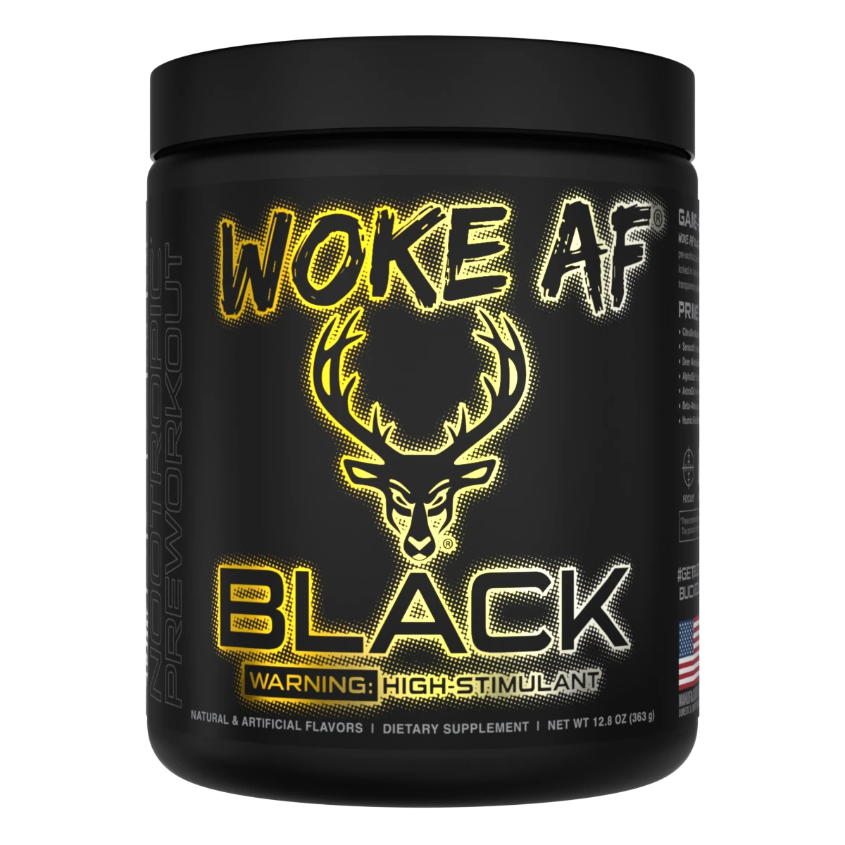 WOKE AF BLACK - High Stimulant Pre-Workout - Bucked Up