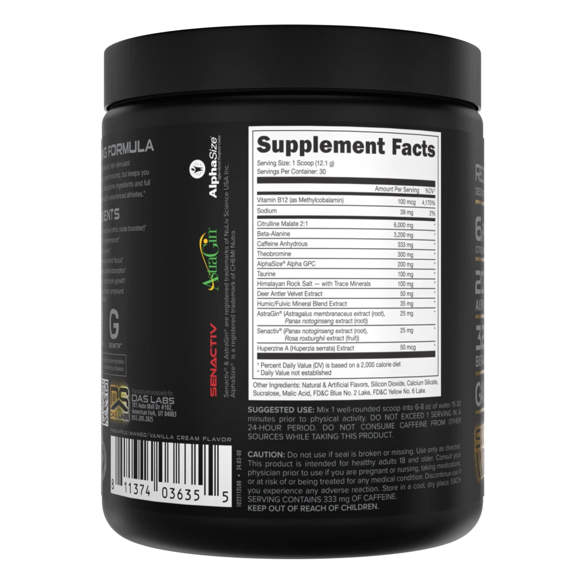 WOKE AF BLACK - High Stimulant Pre-Workout - Bucked Up