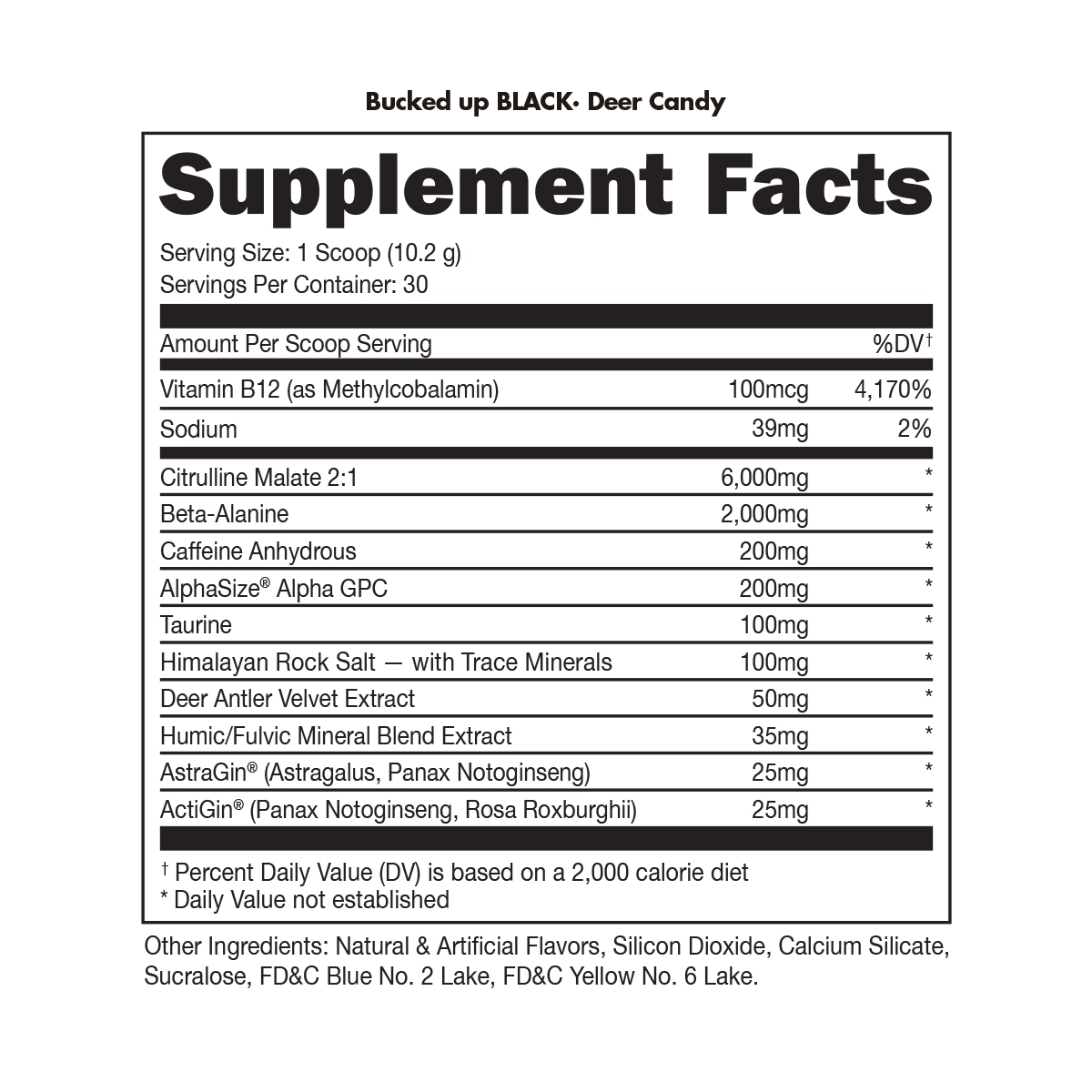 Bucked Up BLACK Pre-Workout - Bucked Up