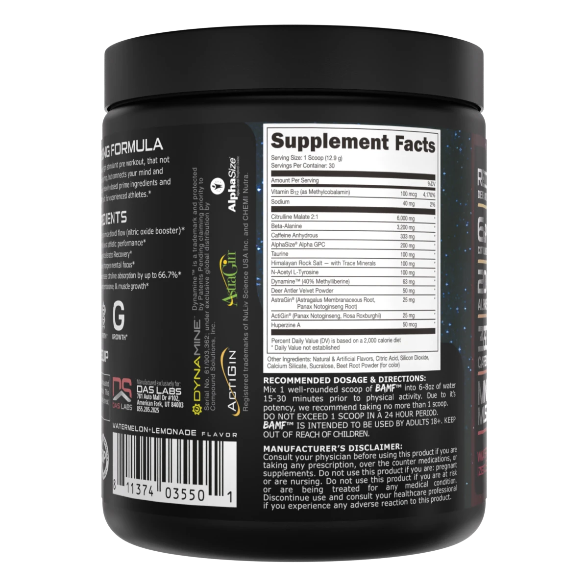 BAMF High Stimulant Nootropic Pre-Workout - Bucked Up