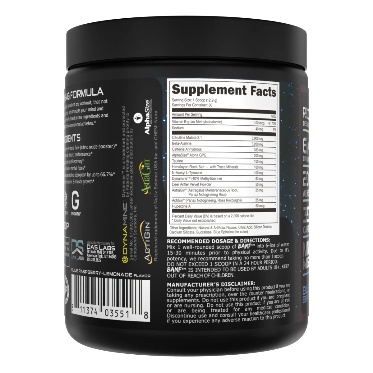 BAMF High Stimulant Nootropic Pre-Workout - Bucked Up