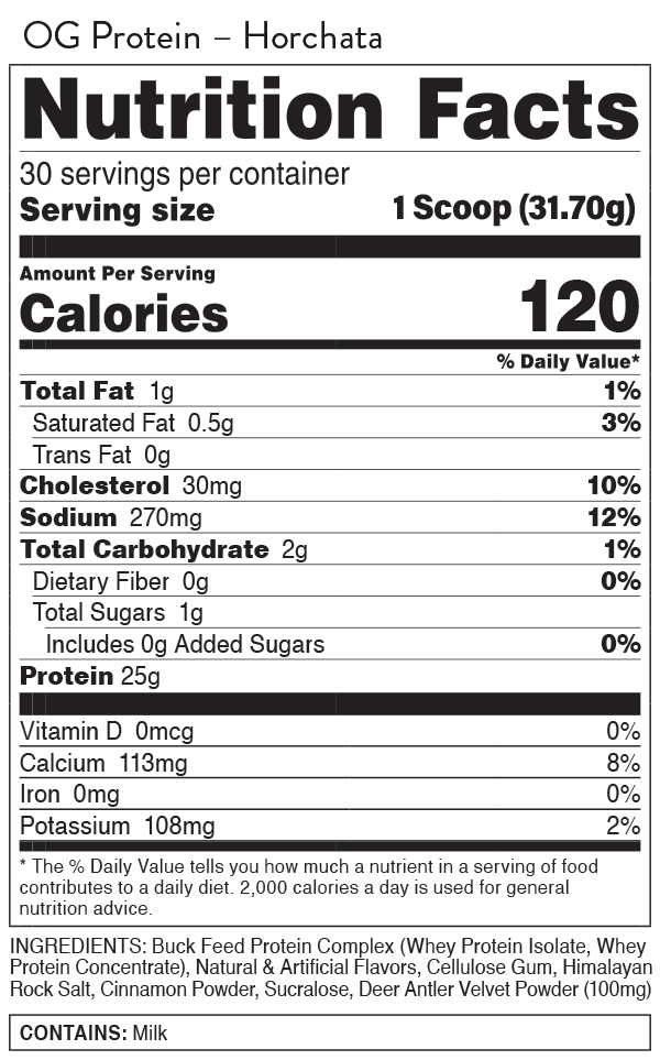 Buck Feed ORIGINAL Protein - Bucked Up