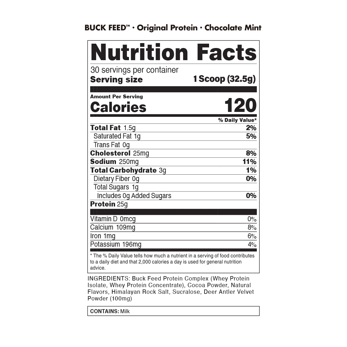 Buck Feed ORIGINAL Protein - Bucked Up
