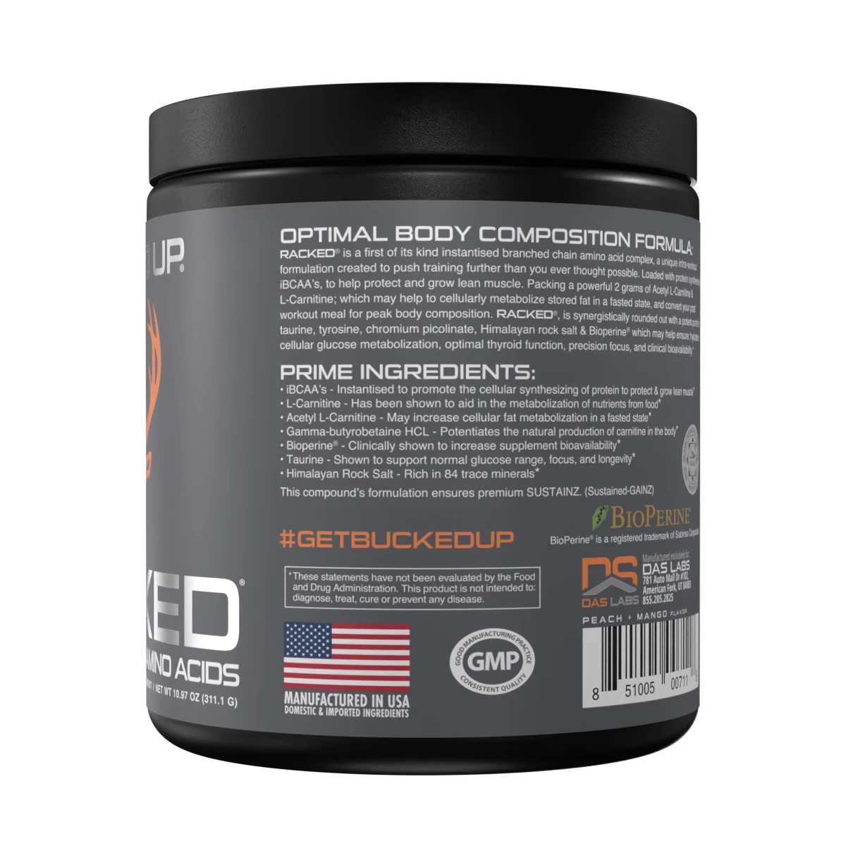 RACKED BCAA Supplement - Bucked Up