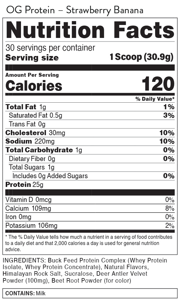 Buck Feed ORIGINAL Protein - Bucked Up