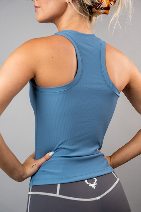 Ribbed Racerback Tank - Bucked Up
