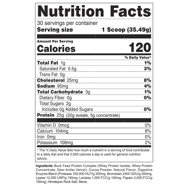 Buck Feed ALL NATURAL Protein - Bucked Up