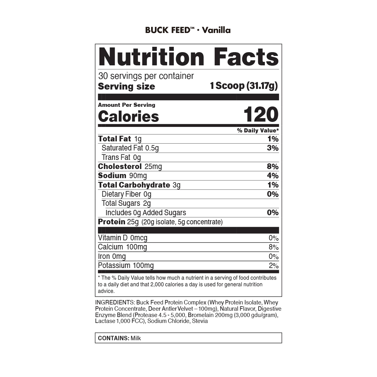 Buck Feed ALL NATURAL Protein - Bucked Up