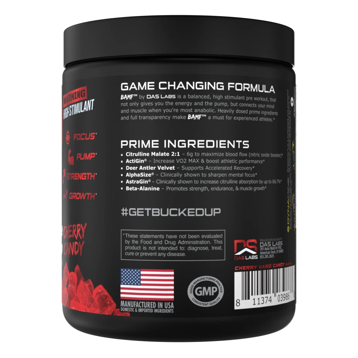BAMF High Stimulant Nootropic Pre-Workout - Bucked Up