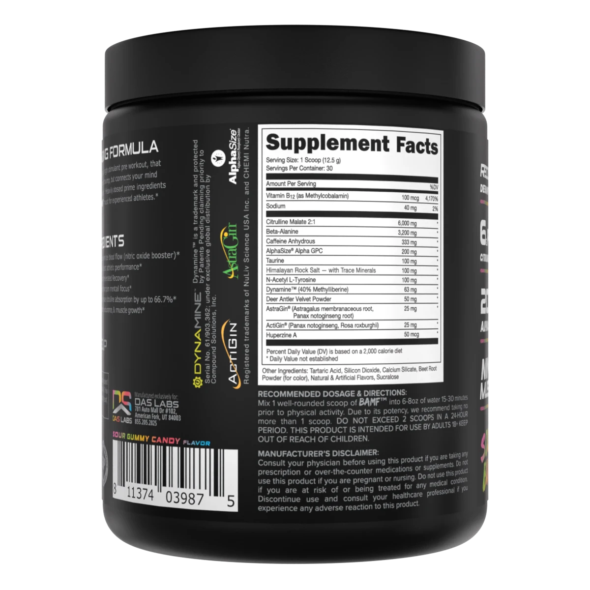 BAMF High Stimulant Nootropic Pre-Workout - Bucked Up