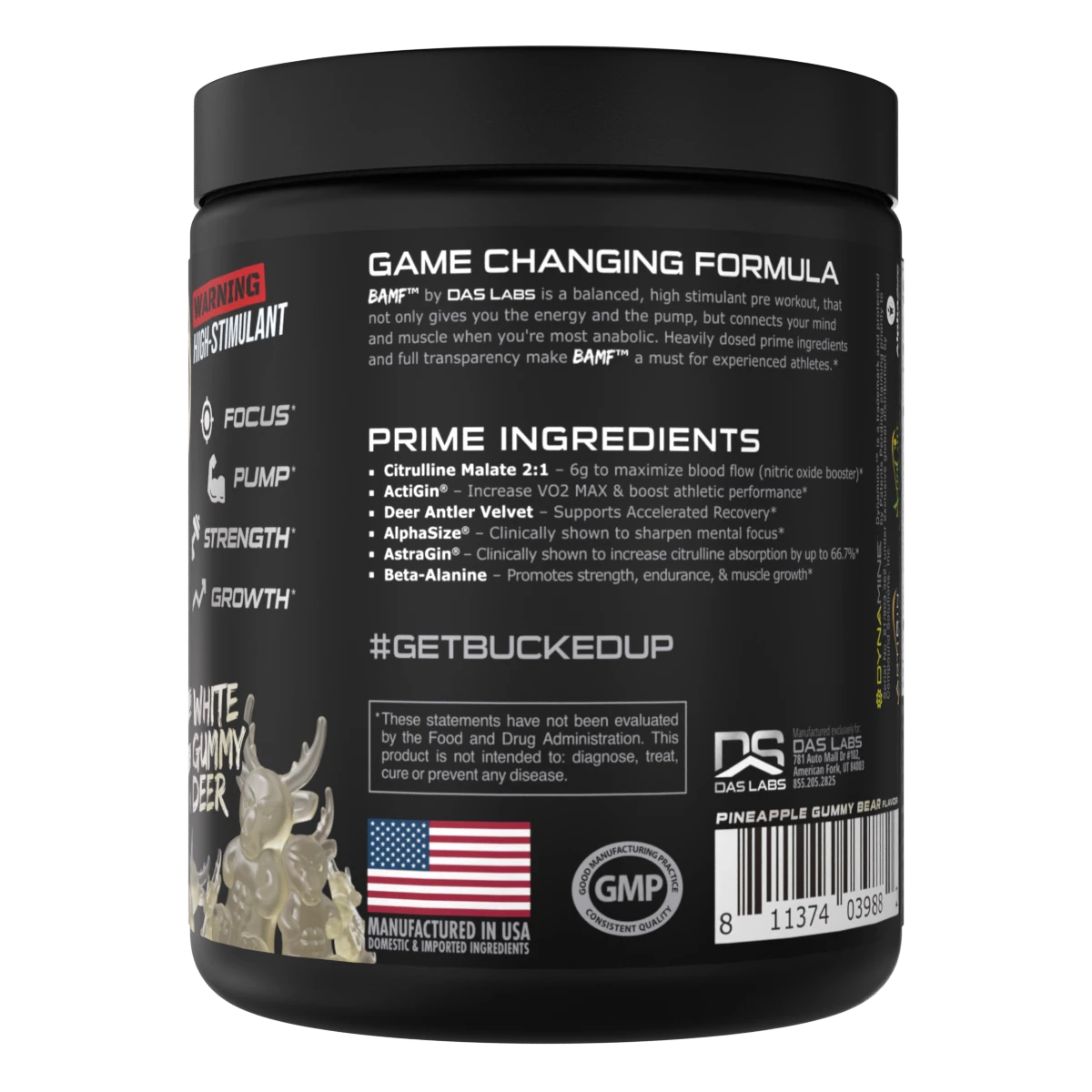 BAMF High Stimulant Nootropic Pre-Workout - Bucked Up