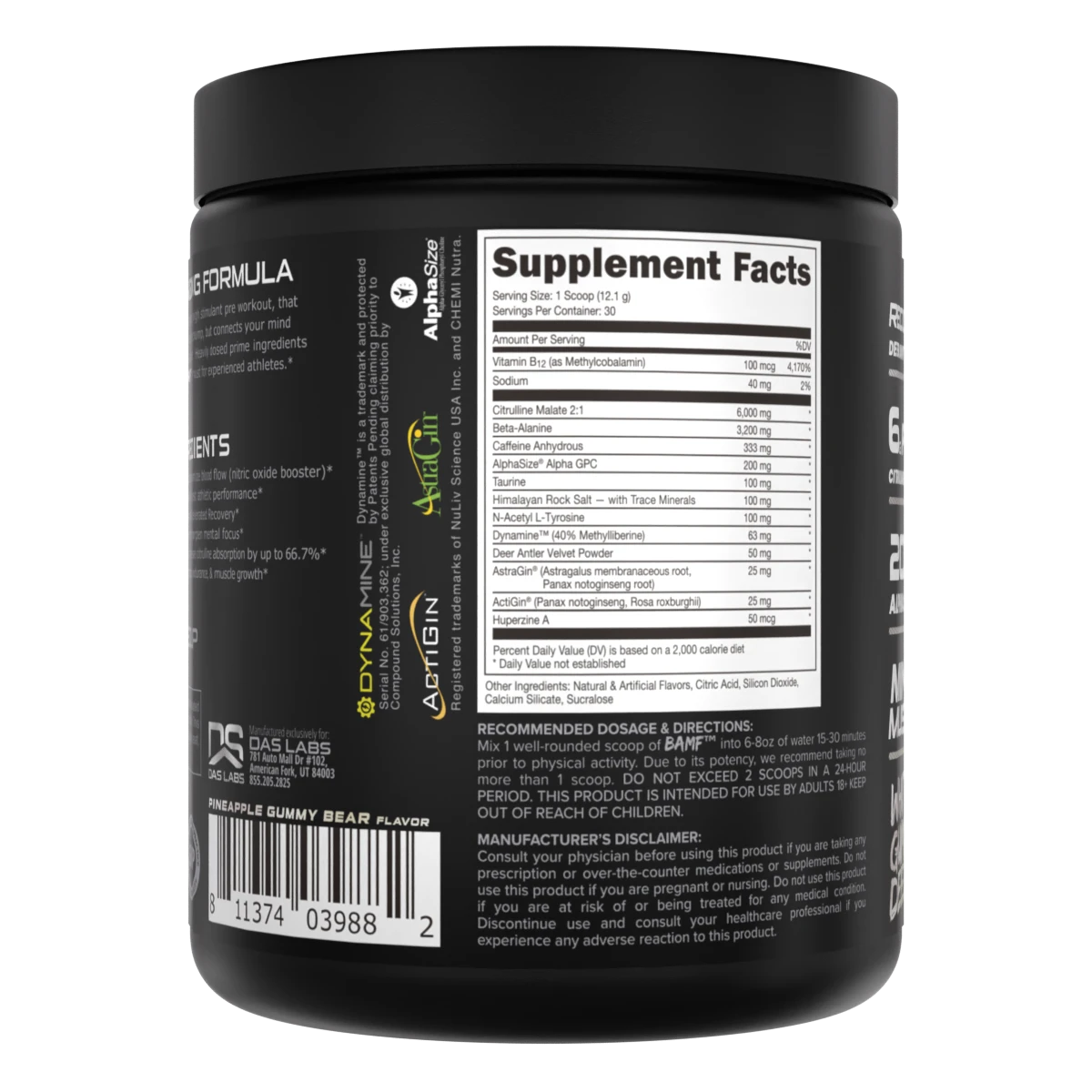 BAMF High Stimulant Nootropic Pre-Workout - Bucked Up