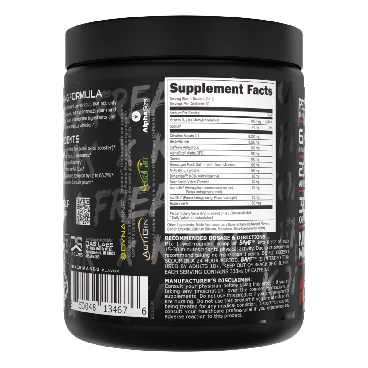 BAMF High Stimulant Nootropic Pre-Workout - Bucked Up