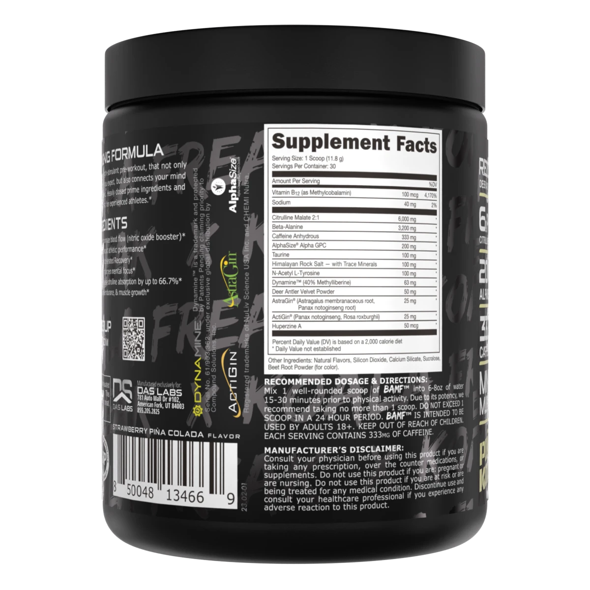 BAMF High Stimulant Nootropic Pre-Workout - Bucked Up