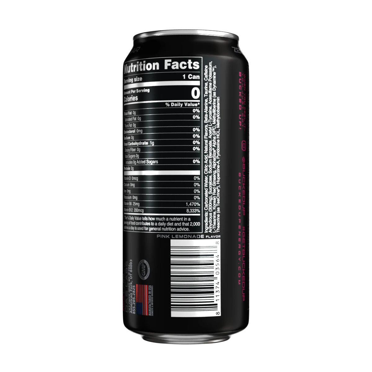 Bucked Up Energy (1 Case / 12 Cans) - Bucked Up