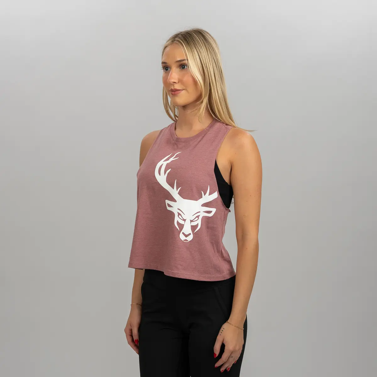 Cropped Muscle Tank - Bucked Up