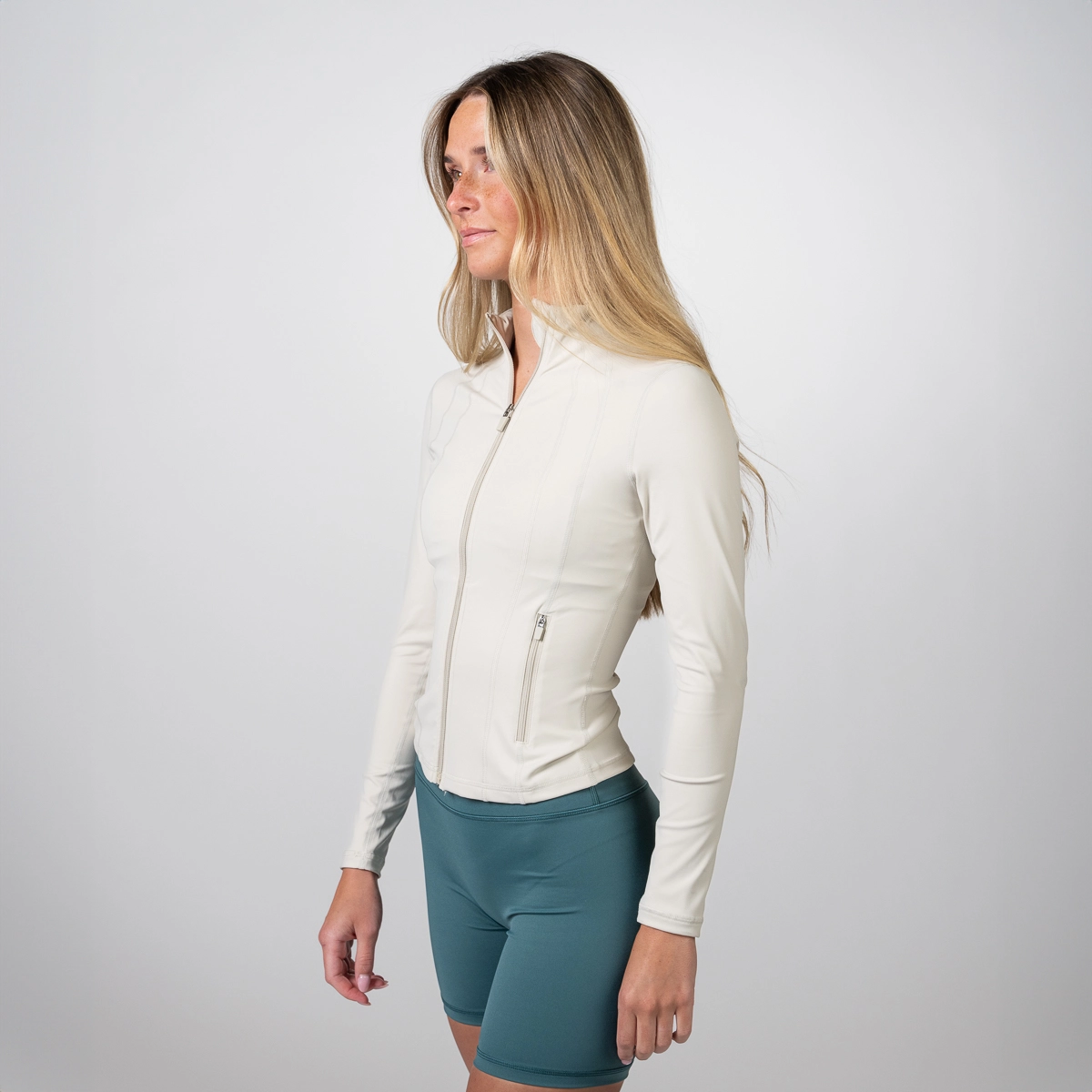 Women's Full Zip Workout Jacket - Bucked Up