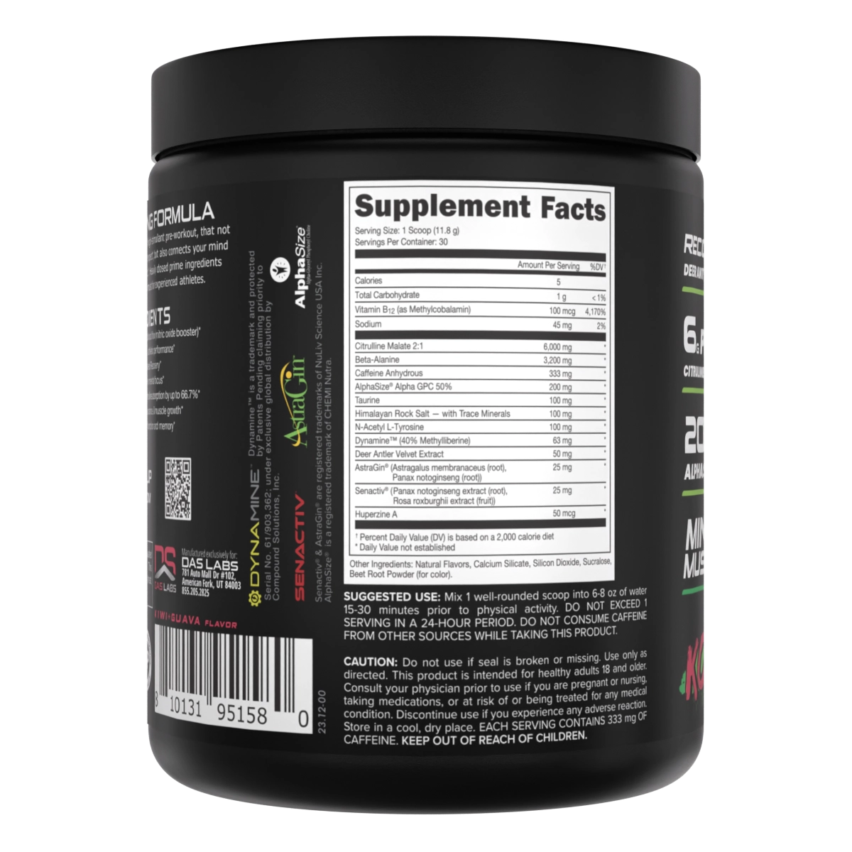 Bryce Hall Pre-Workout - KO KIWI - Bucked Up