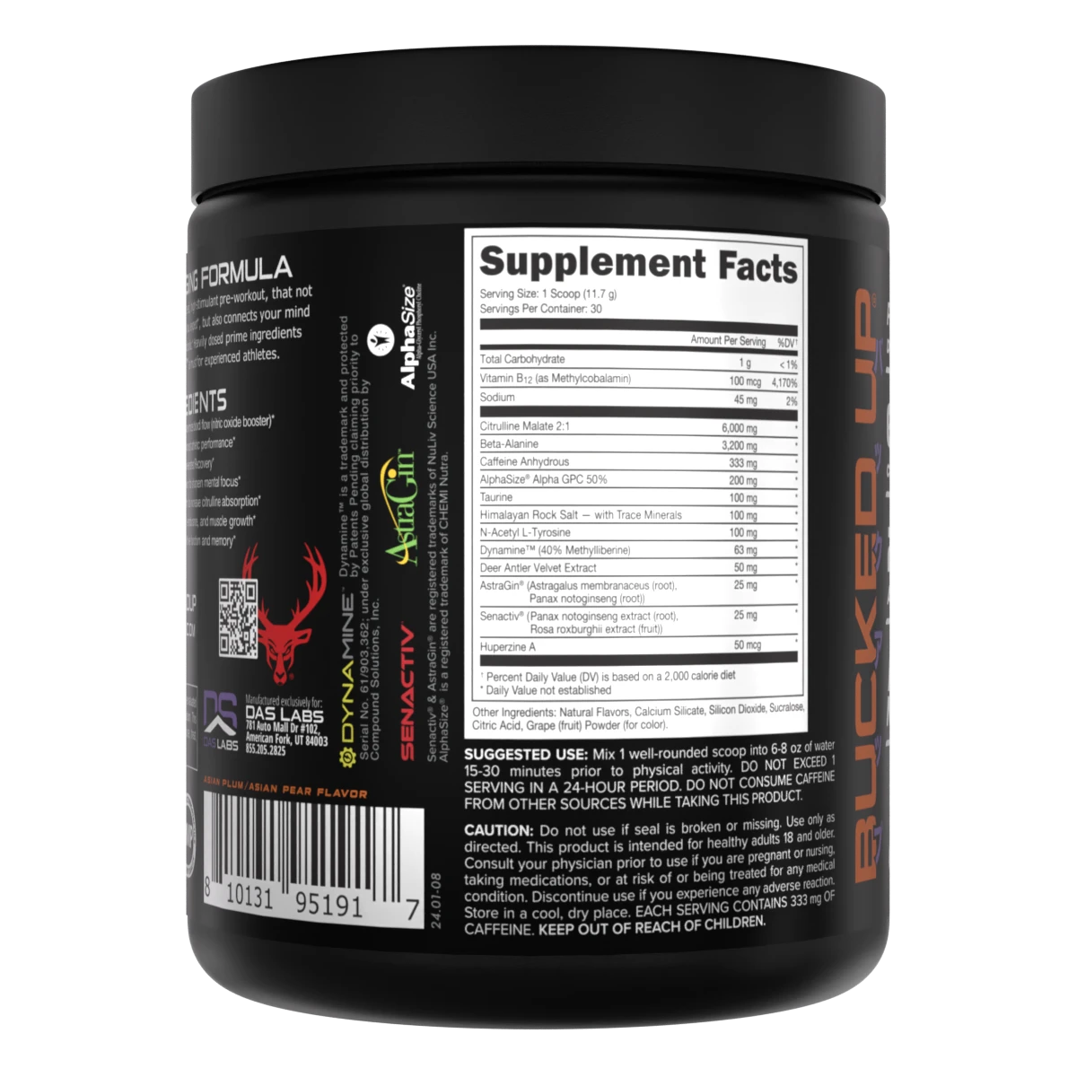 BAMF High Stimulant Nootropic Pre-Workout - Bucked Up