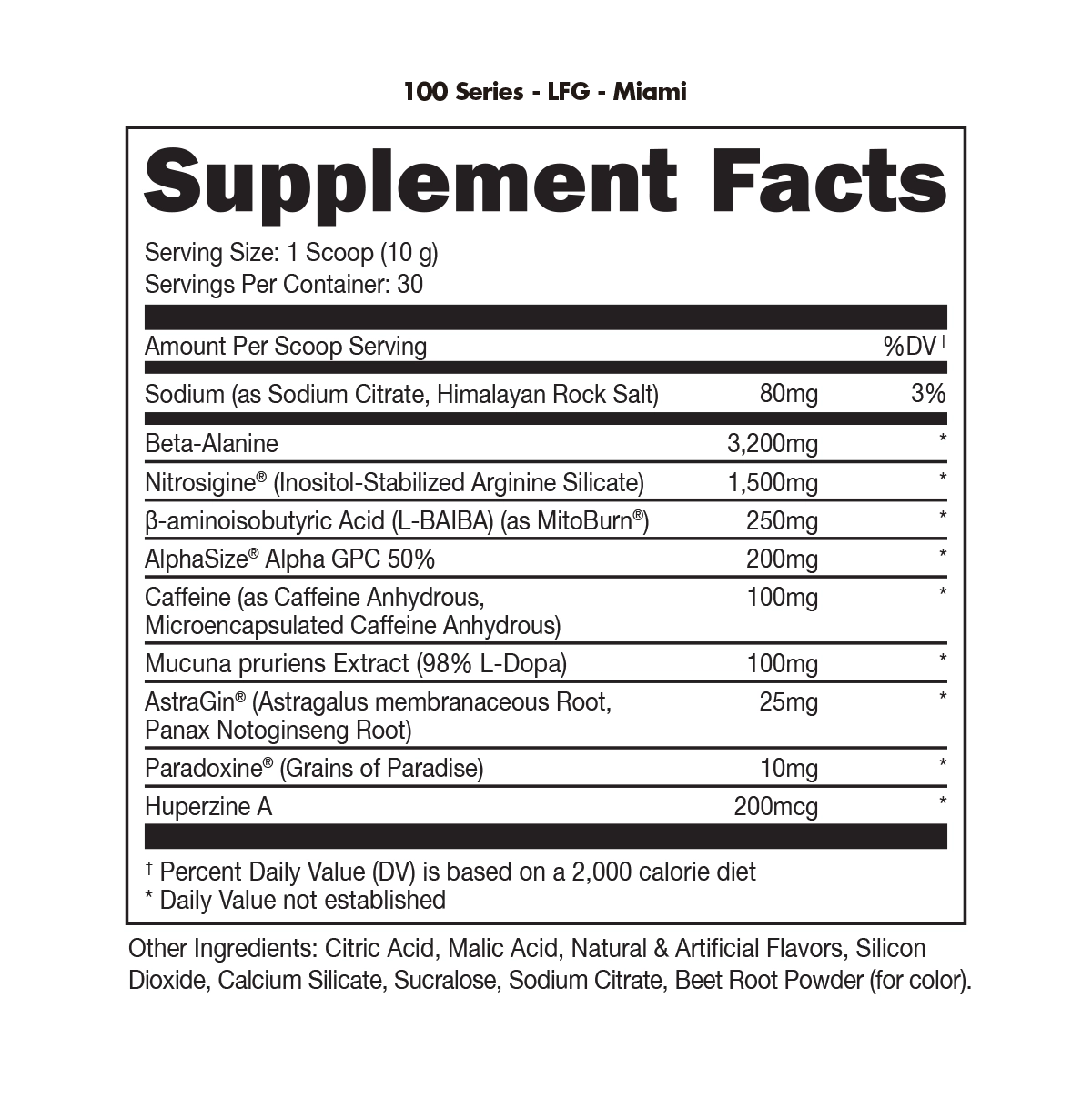 LFG Pre-Workout - 100 Series - Bucked Up